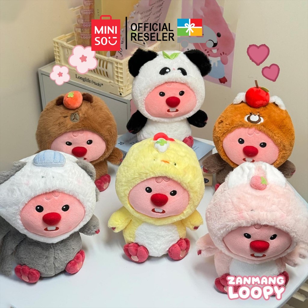 Jual Miniso x ZANMANG Loopy Collection Plush Toy / Boneka 10inch ...