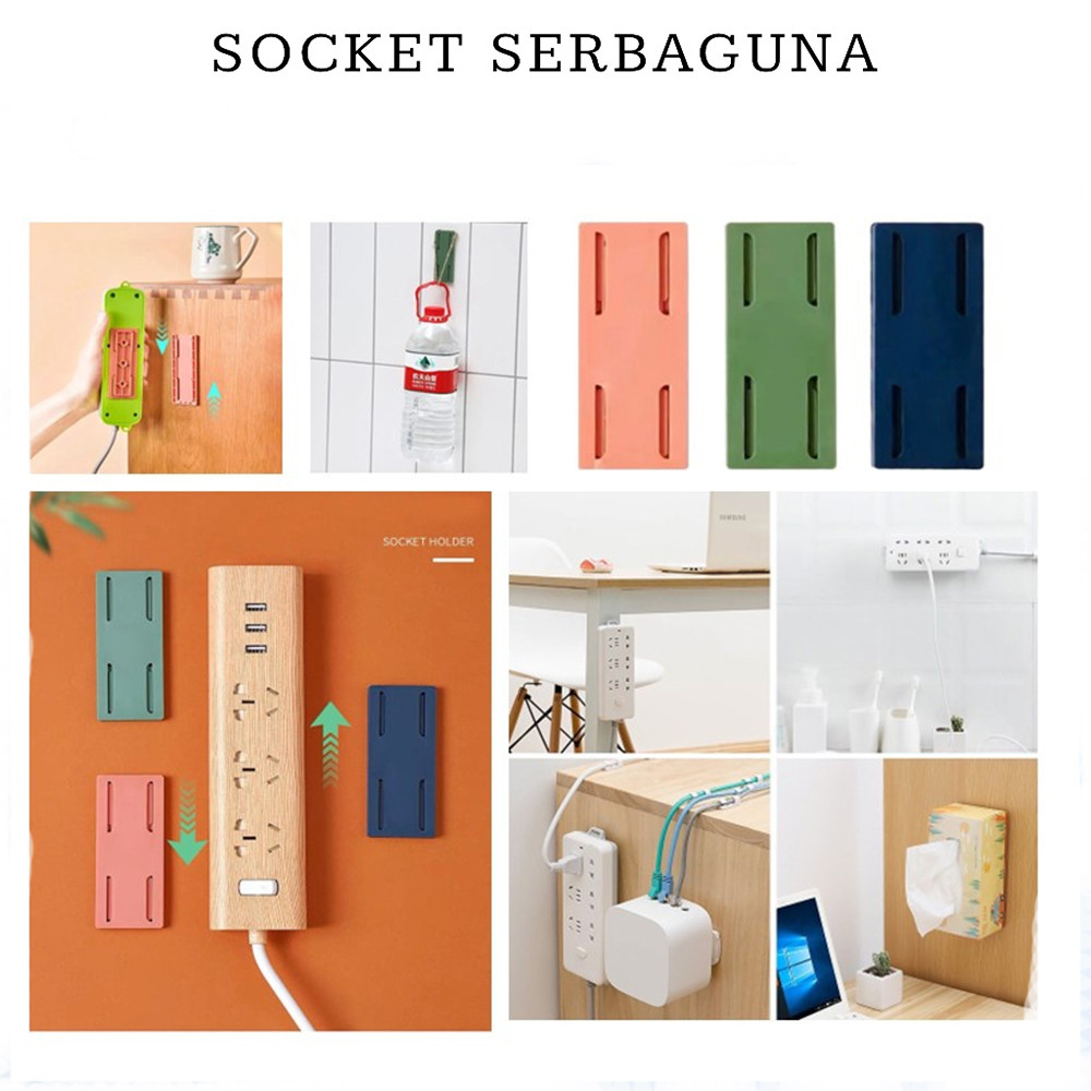 Jual Holder Gantungan Stopkontak Remote TV AC Wifi Tempel Dinding ...