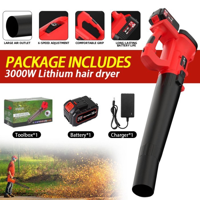 Jual IRONHOOF Mesin Blower 36V Baterai litium Blower Cordless - 36V 1 ...