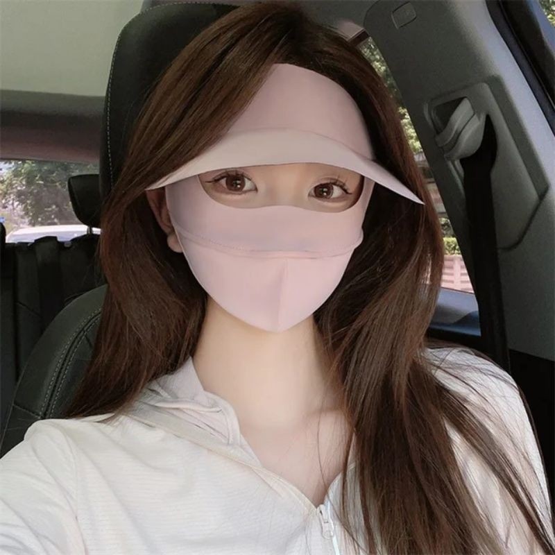 Jual TOPI MASKER SUNPROOF MASK UPF 50+ MASKER ANTI UV PLUS TOPI FULL ...