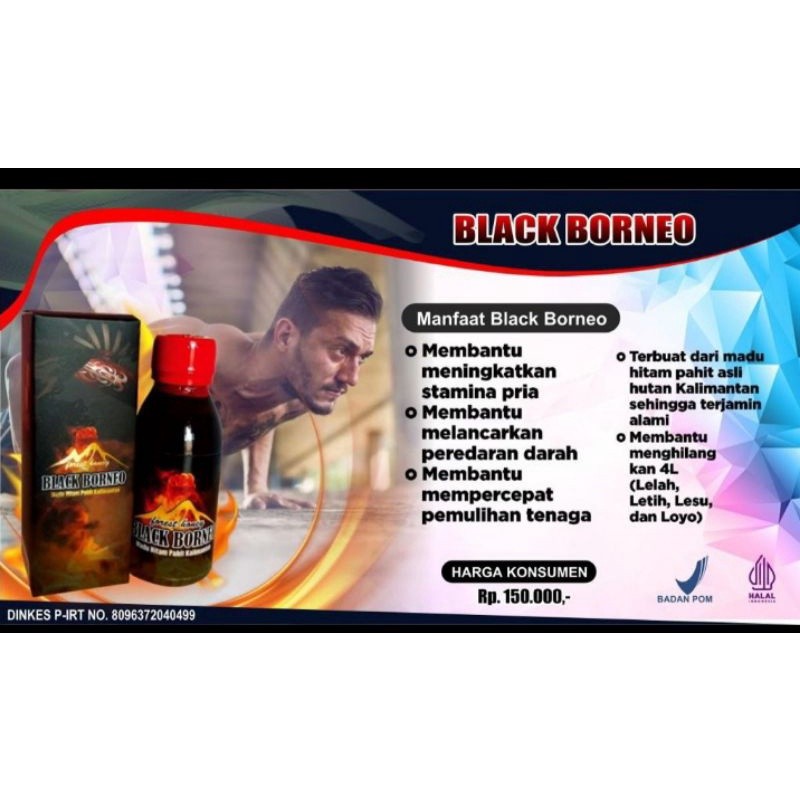 Jual Madu Black Borneo 1 Botol 120ml Orijinal MJA 101-Tech | Shopee Indonesia