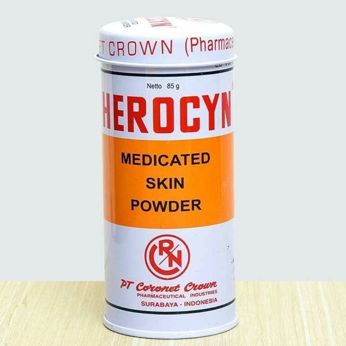 Jual Bedak Gatal HEROCYN 85 gr Medicated Skin Powder Herosin Talk Kulit ...