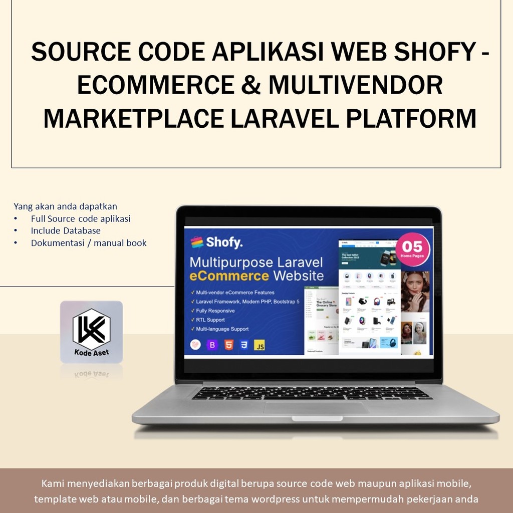 Jual SOURCE CODE APLIKASI WEB SHOFY - ECOMMERCE & MULTIVENDOR MARKETPLACE LARAVEL PLATFORM ...