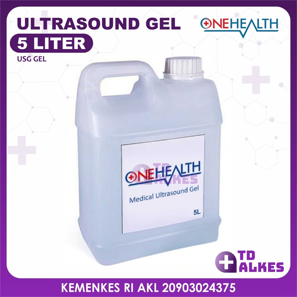 Jual OneHealth USG Gel Ultrasound 5 Liter Jelly Doppler Dopler Aquasonic Untuk Hifu RF Radio ...