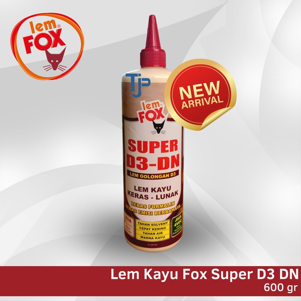 Jual LEM Kayu Keras-Lunak FOX Pvac Super D3-DN 600 Gr | Shopee Indonesia