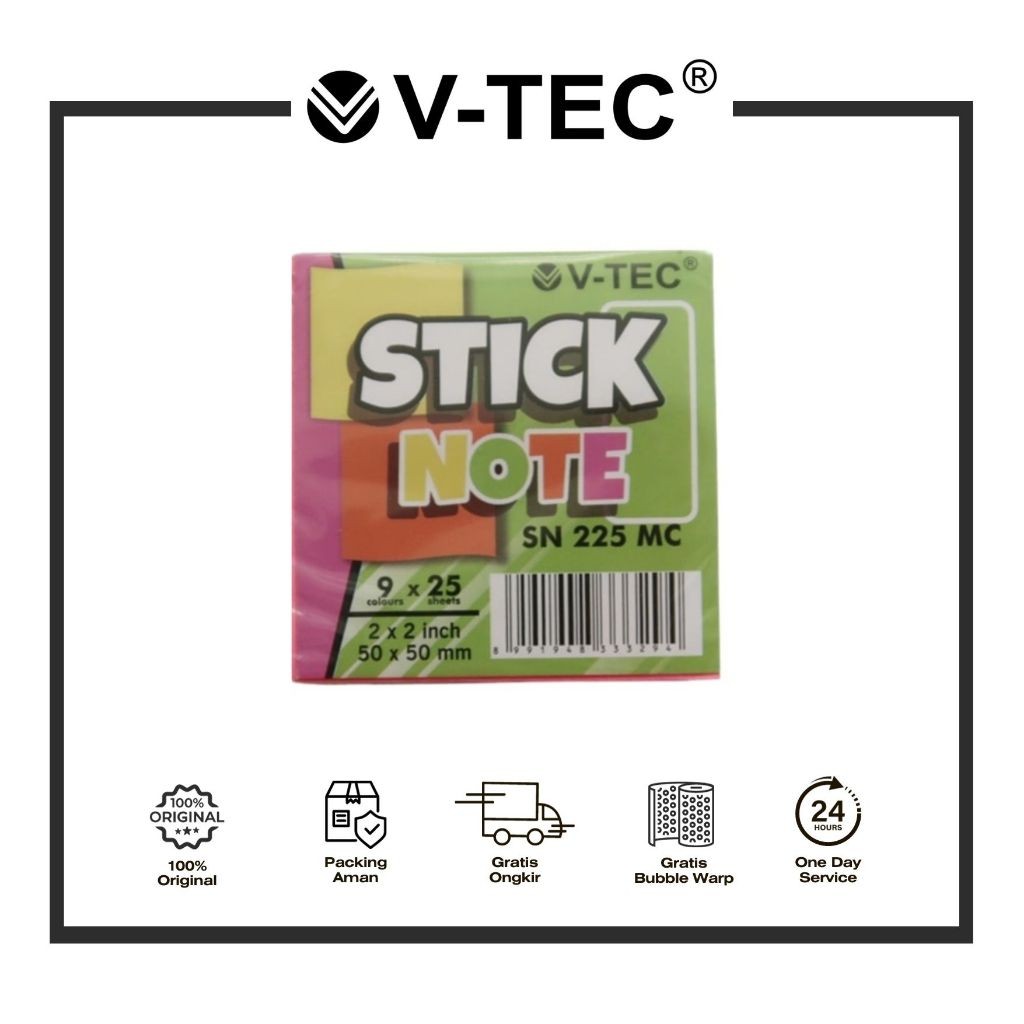 Jual V-TEC Stick Note SN 225 MC | Shopee Indonesia