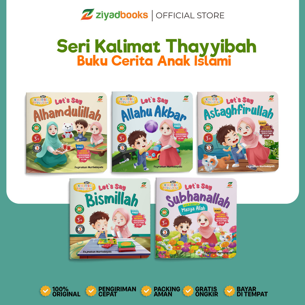 Jual (Isi 5 Buku) Ziyadbooks - Buku Cerita Anak Islami - Seri Kalimat Thayyibah | Shopee Indonesia