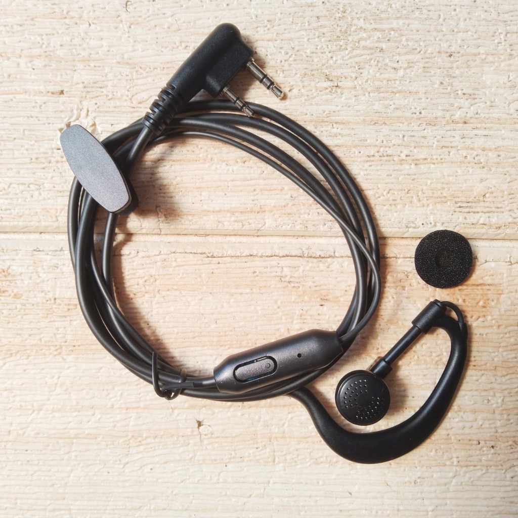 Jual Earset WLN original 2 Pin Konektor / Headset HT Wlan KDC1 KD C100 ...