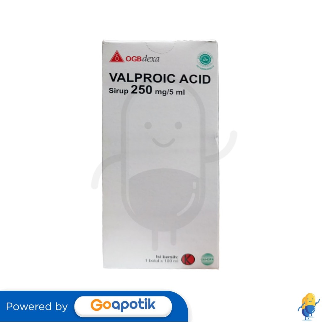Jual Valproic Acid Ogb Dexa Medica 250 Mg/5 Ml Syrup 100 Ml / Epilepsi ...