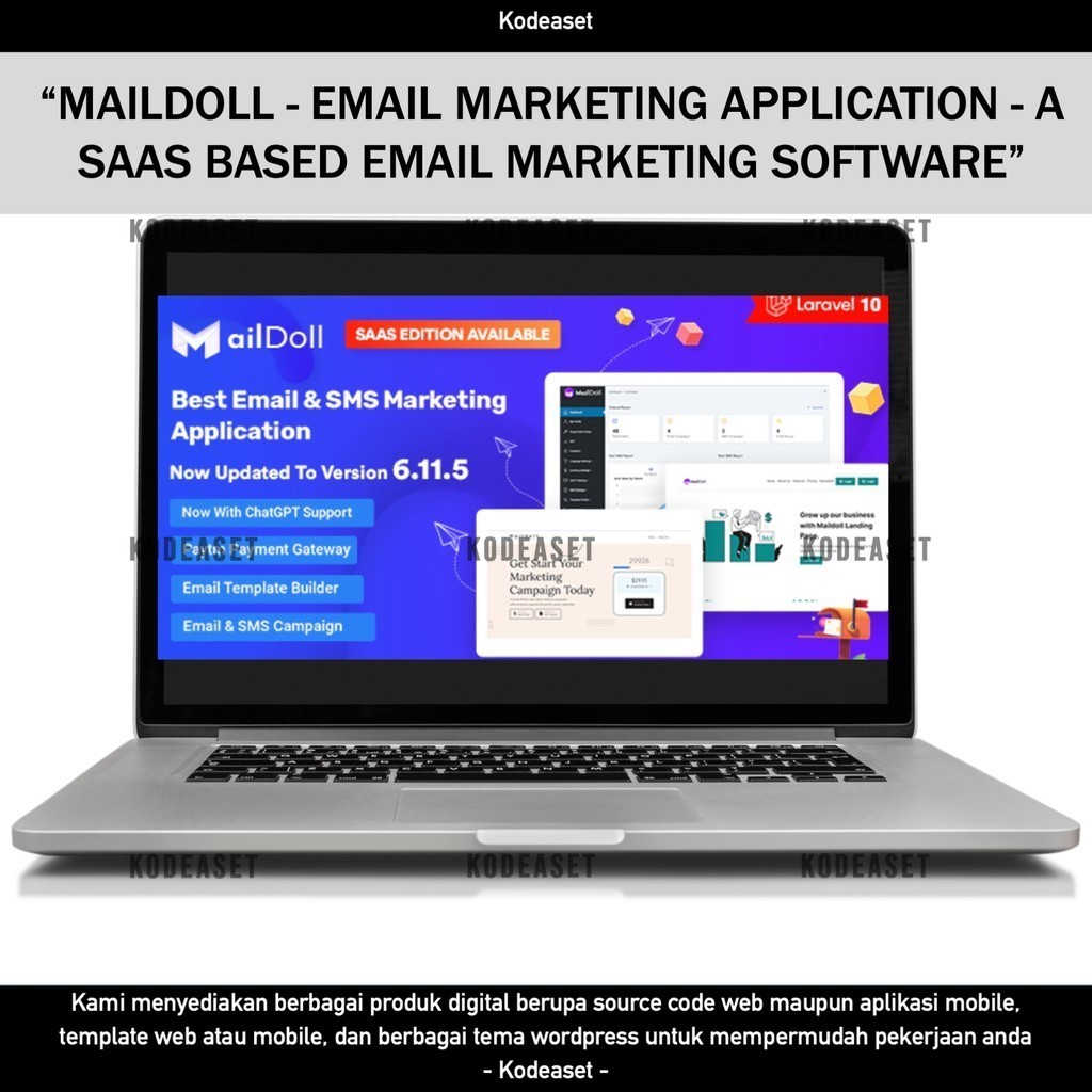 Jual SOURCE CODE APLIKASI WEB MAILDOLL - EMAIL MARKETING APPLICATION ...