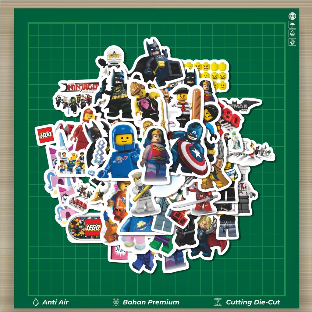 Jual HOT 50 PCS STIKER Sticker Kartun The Lego Movie Sticker Stiker ...