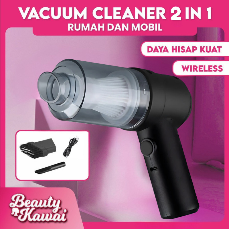 Jual Vacuum Cleaner Portable 2in1 Wireless Penyedot Mini Peniup Debu ...