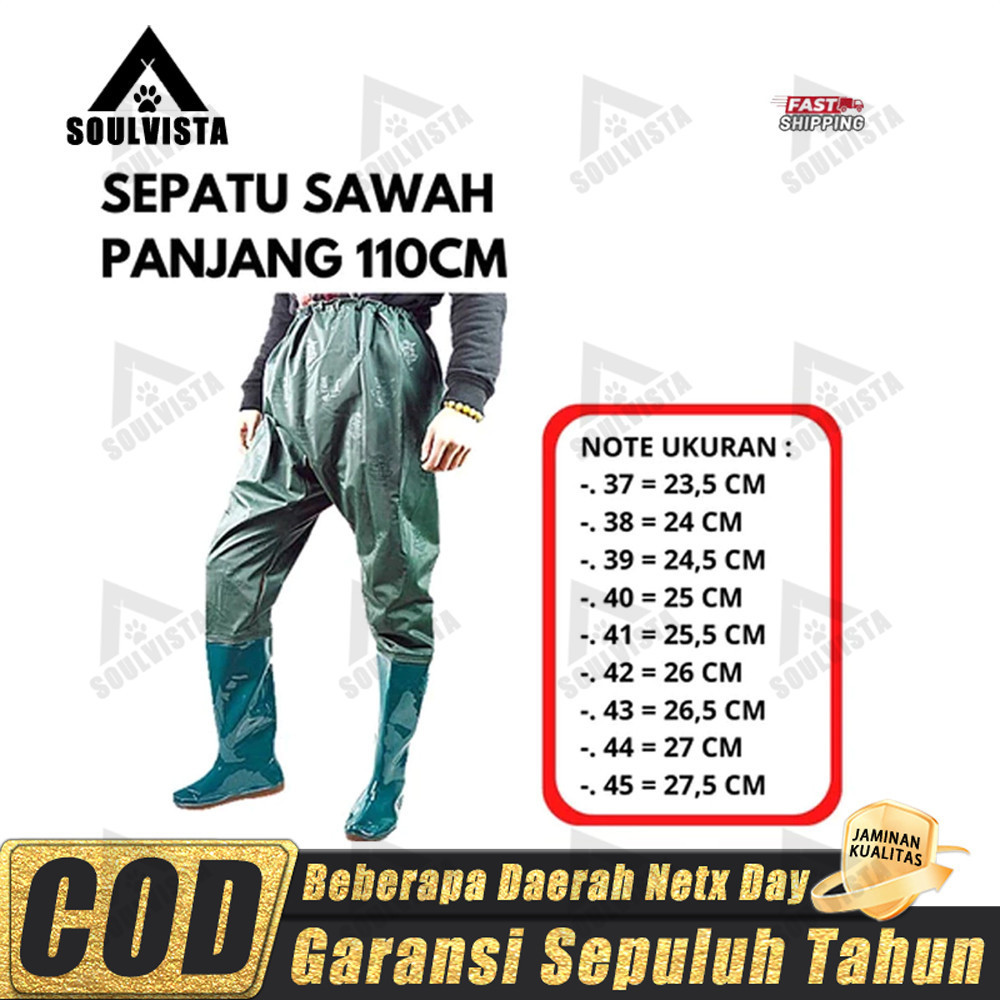 Jual SEPATU Boot Petani Sawah Panjang Kebun Pertanian Ternak Proyek ...