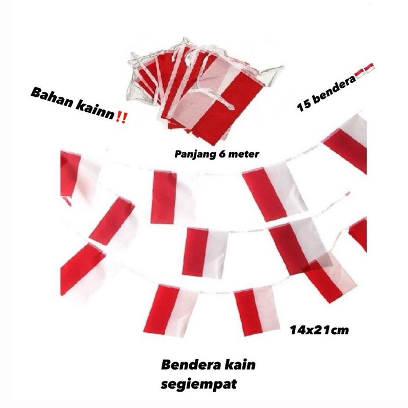 Jual Bendera Kain Merah Putih Sudah Bertali - Umbul-Umbul Bendera Merah ...