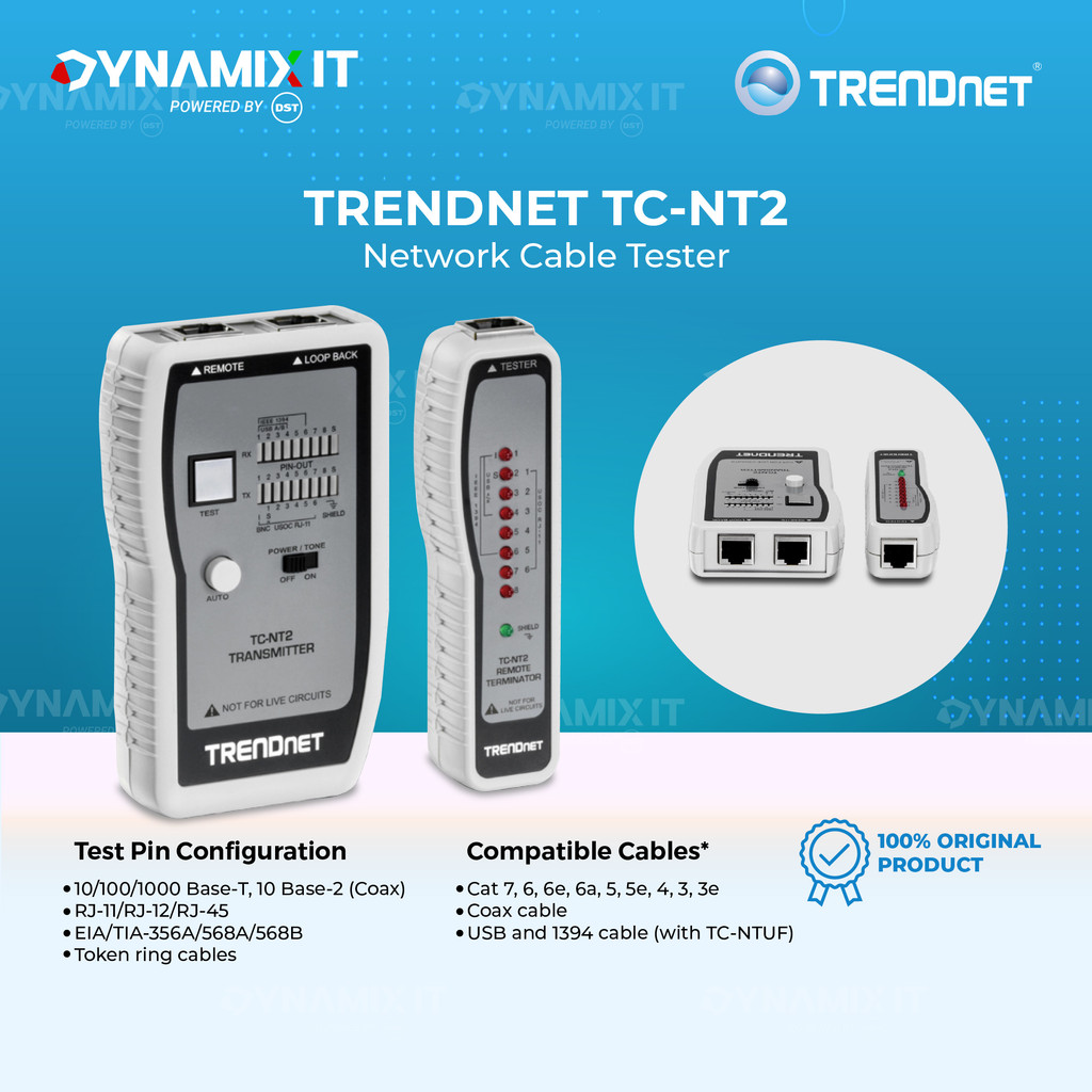 Jual Trendnet TC-NT2 Network Cable LAN Tester | Shopee Indonesia
