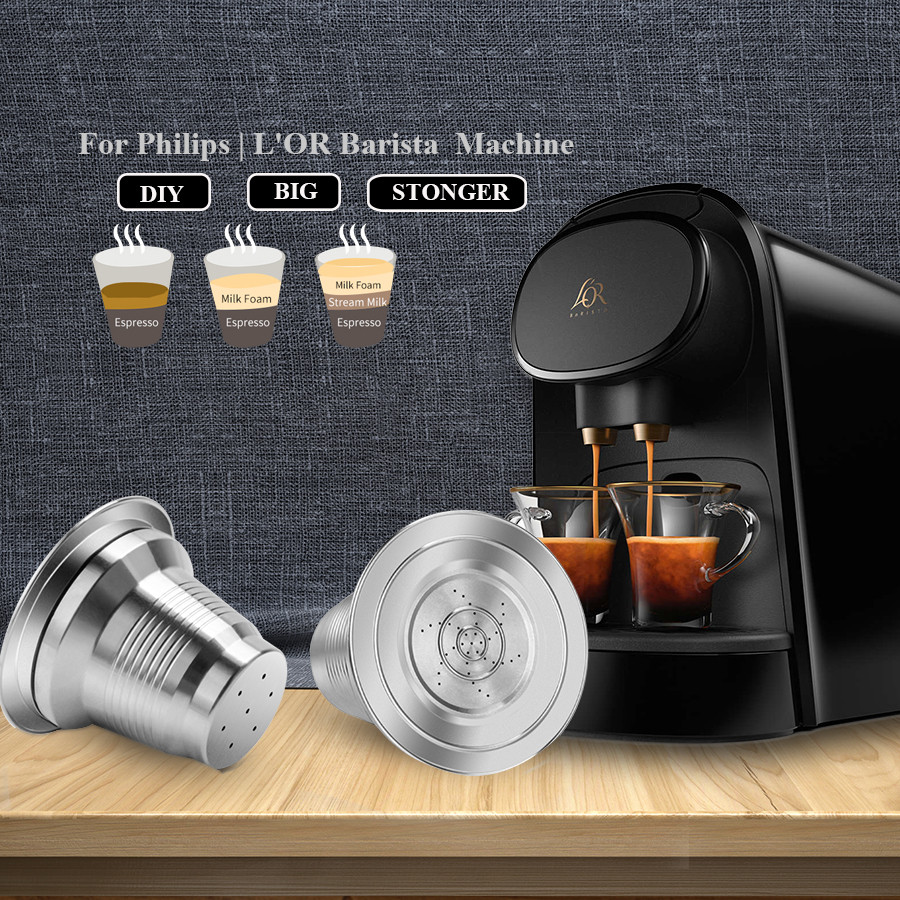 Jual ICafilasFor Nespresso LOR Machine Reusable Coffee Filter For ...