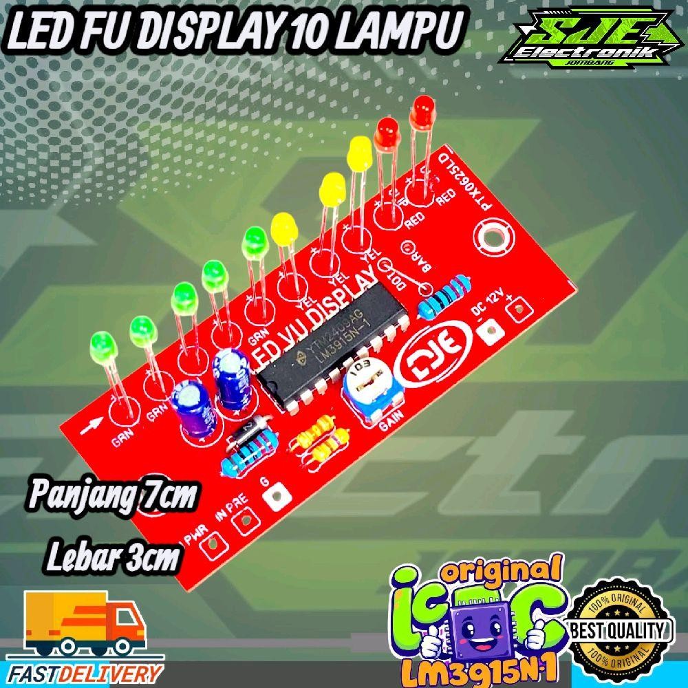 Jual LED VU DISPLAY 10 LAMPU MONO/STEREO Amplifier | Shopee Indonesia