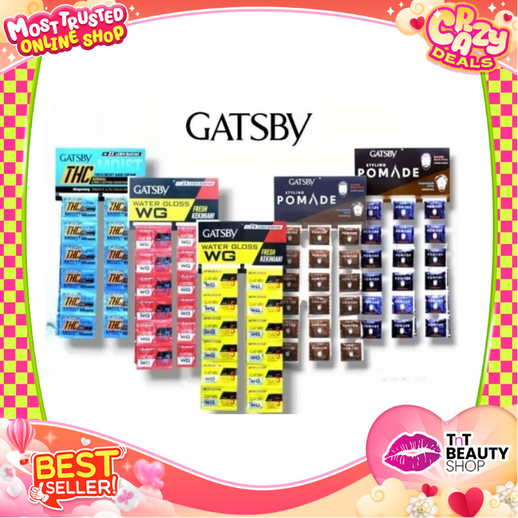 Jual Gatsby Sachet Series Styling Pomade Gatsby Treatment Hair Cream ...