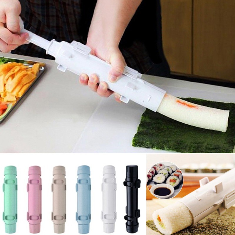 Jual DIY Cylinder Sushi Making Machine Quick Sushi Japanese Rolled Rice ...