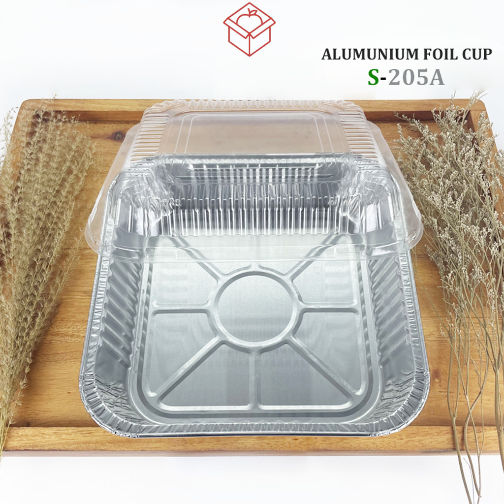 Jual Alumunium Foil Tray Cup S205A Lasagna Macaroni Schotel Klapertart Spaghetti Brulee Roti ...