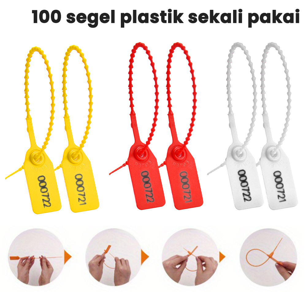 Jual MS 100PCS Segel Apar/Tali Seal Apar/Segel Apar Plastik/Security ...