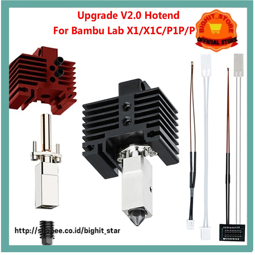Jual Upgrades V2 Hotend Kit For Bambu Lab P1P X1 P1S X1C Hot End ...