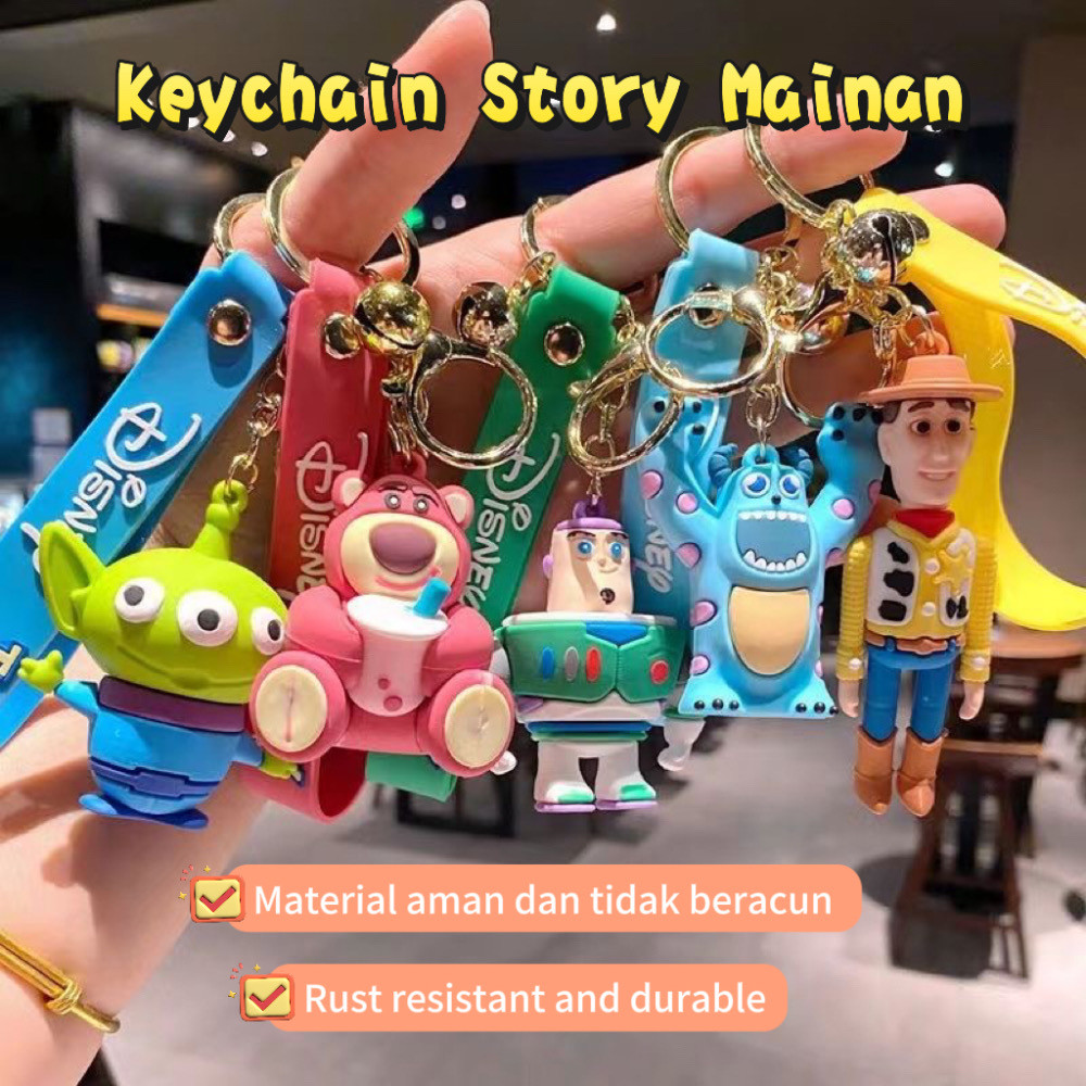 Jual Gantungan Kunci Disney Toy Story Ganci Keychain Woody Buzz ...