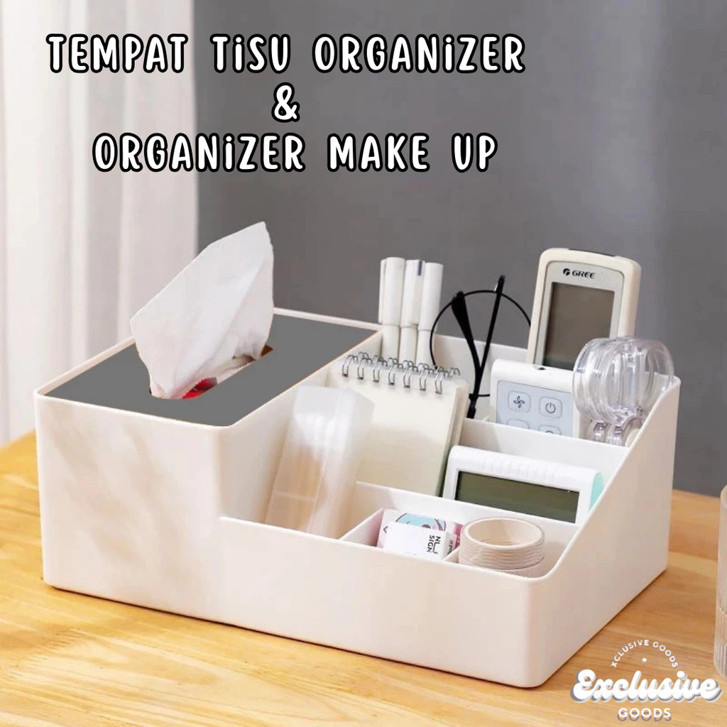 Jual [Gloria] Tissue Tempat Penyimpanan Tissue Tempat Make Up Organizer ...