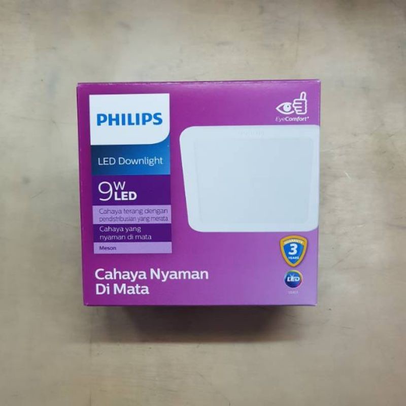 Jual Lampu Philips Downlight MESSON LED Kotak Inbow 9 Watt 6500K ...