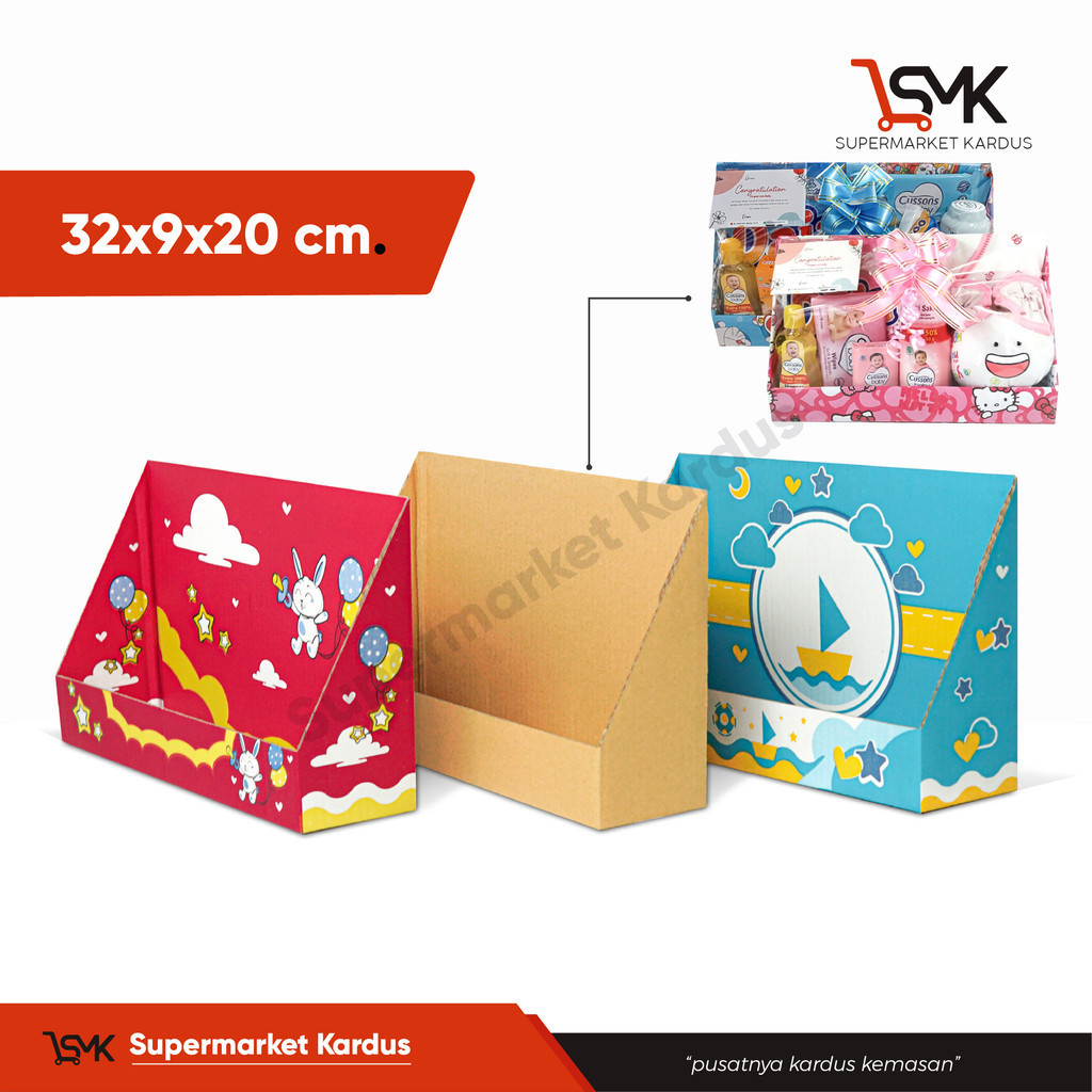 Jual Box 32x9x20 cm Display Box/Gift/BoxGift/parcel/parcelbayi/Kardus/Kemasan/Hampers/tinggi20 ...