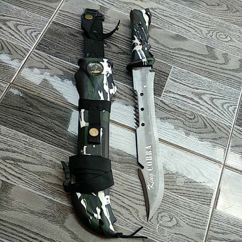 Jual PISAU RAMBO ORIGINAL BAJA / Bayar d tempat pisau cobra loreng ...