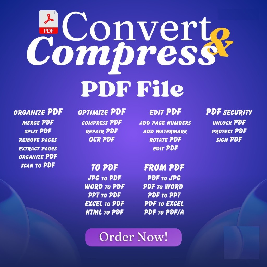 Jual JASA CONVERT, COMPRESS PDF