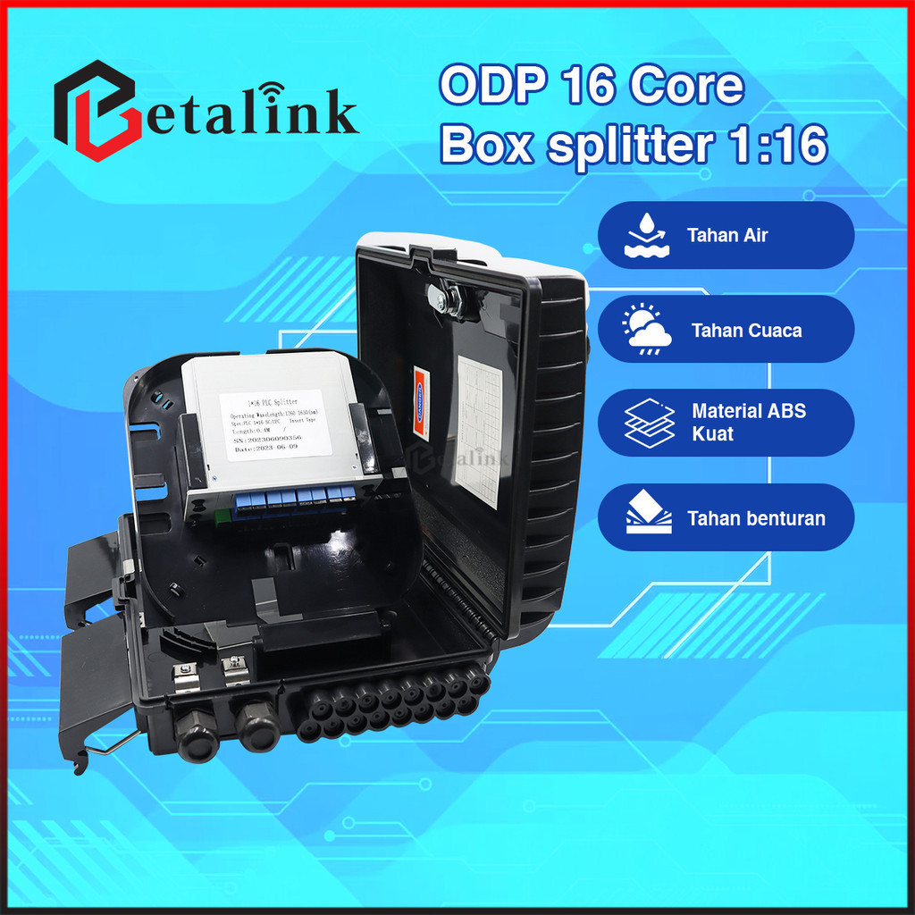 Jual [BEST SELLER] FTTH 16 Core Lengkap Boxspliter 1/16 Distribusi ...
