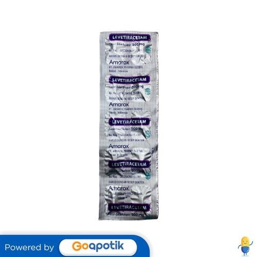 Jual Levetiracetam Amarox 500 Mg Strip 10 Tablet | Shopee Indonesia