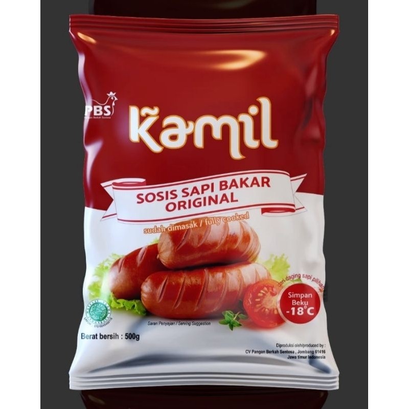 Jual Sosis Sapi Bakar Kamil Original 500 Gr isi 10 pcs | Shopee Indonesia