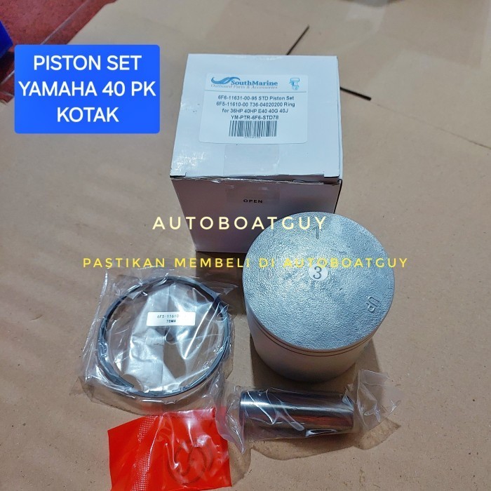 Jual Piston Set Kit YAMAHA 40 PK / HP KOTAK 6F6-11631-00-95 | Shopee ...