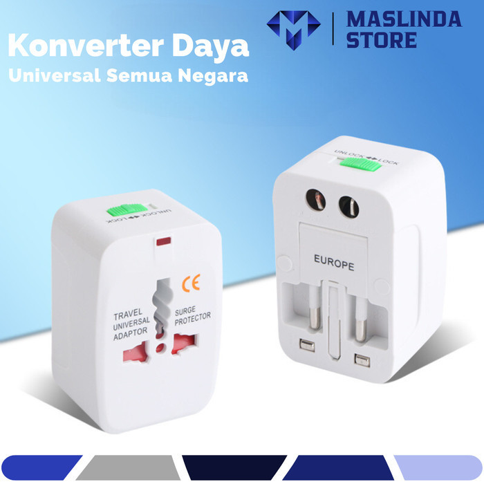 Jual Universal Travel Adaptor Colokan Sambungan Charger Adapter Plug US ...