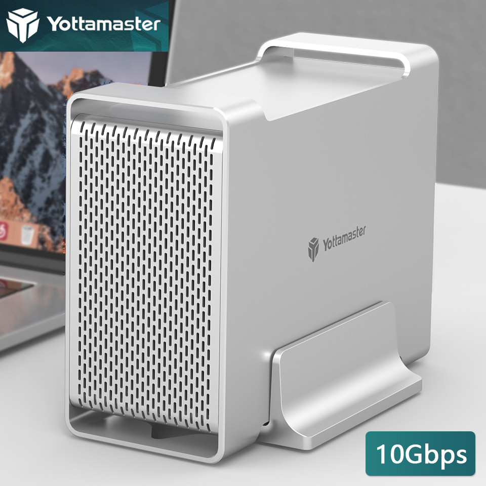 Jual Yottamaster 2.5" 3.5" inch RAID SSD Enclosure 1/2 Bay SATA HDD ...