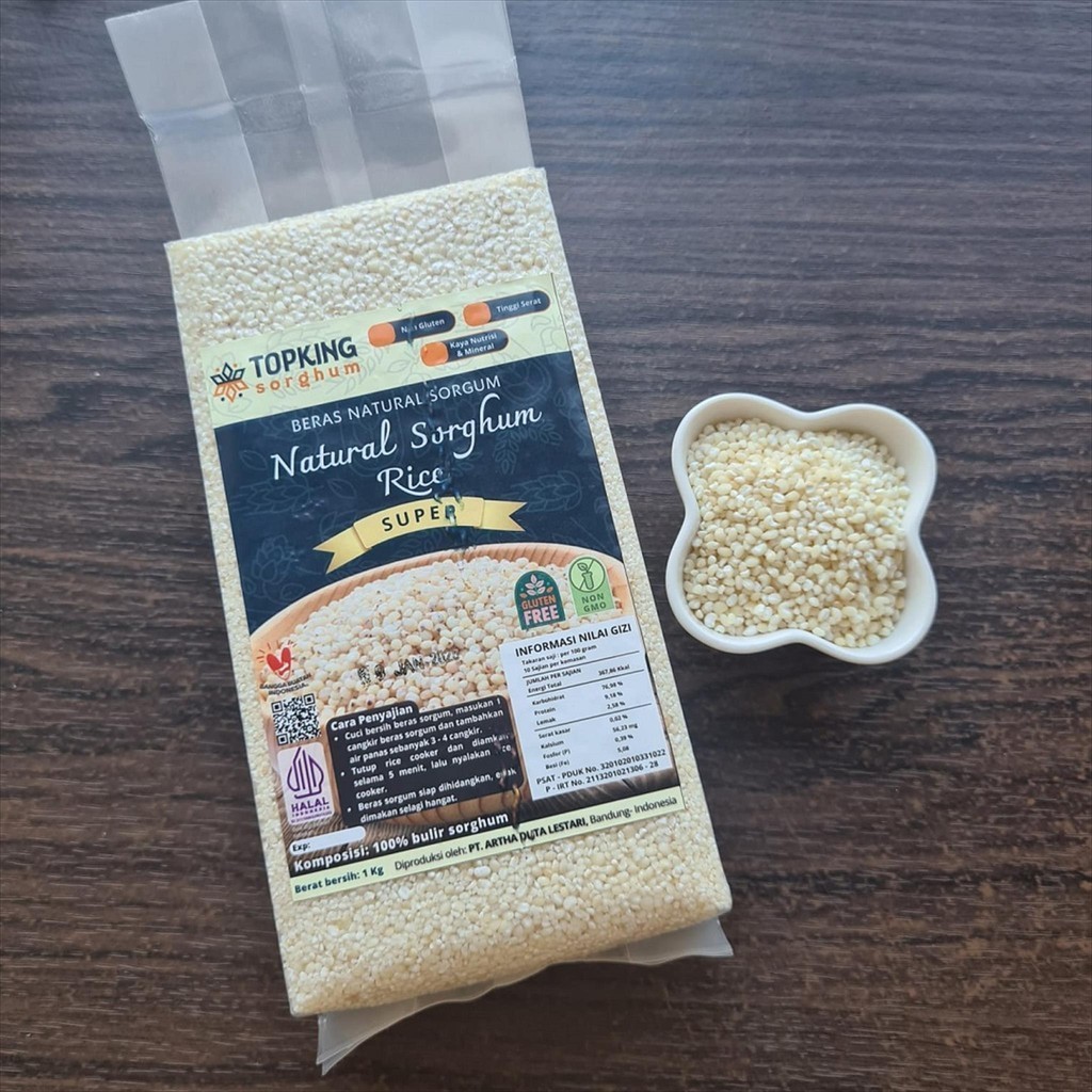 Jual Top King Sorghum - Beras Sorgum Alami Bebas Gluten Non GMO ...