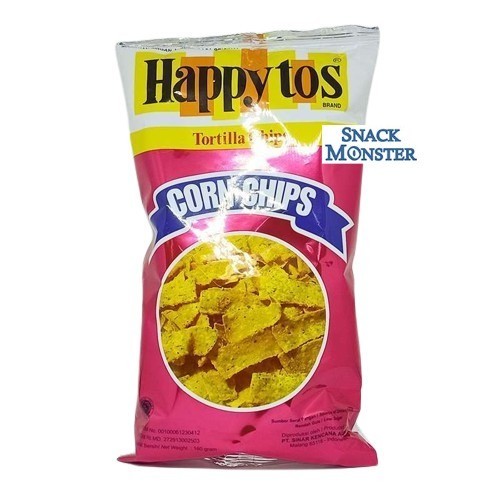Jual Happy Tos Merah Tortilla Chips Keripik Jagung - Netto 140 gr ...