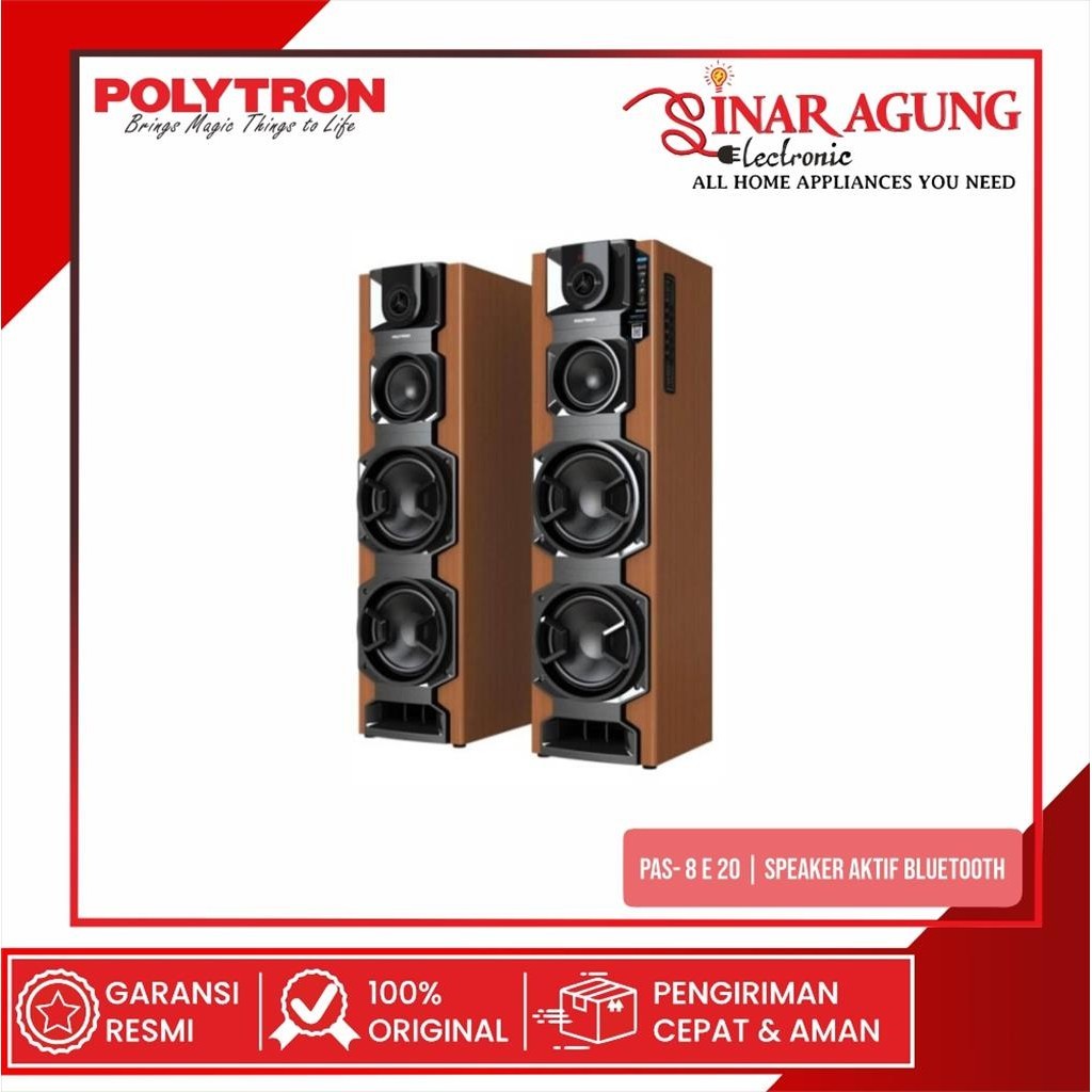 Jual POLYTRON PAS8E20 / PAS-8E20 BLUETOOTH SPEAKER - GARANSI RESMI ...