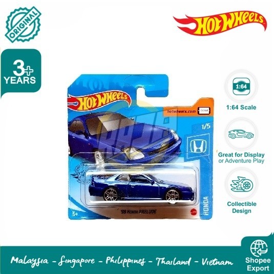 Jual Hotwheels 98 Honda Prelude Blue Short Card | Shopee Indonesia