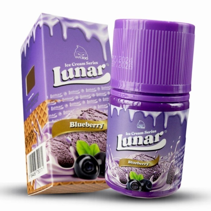 Jual Liquid Lunar Ice Cream V5 BLUEBERRY 60ML by VZ Ice Cream Blueberry ...