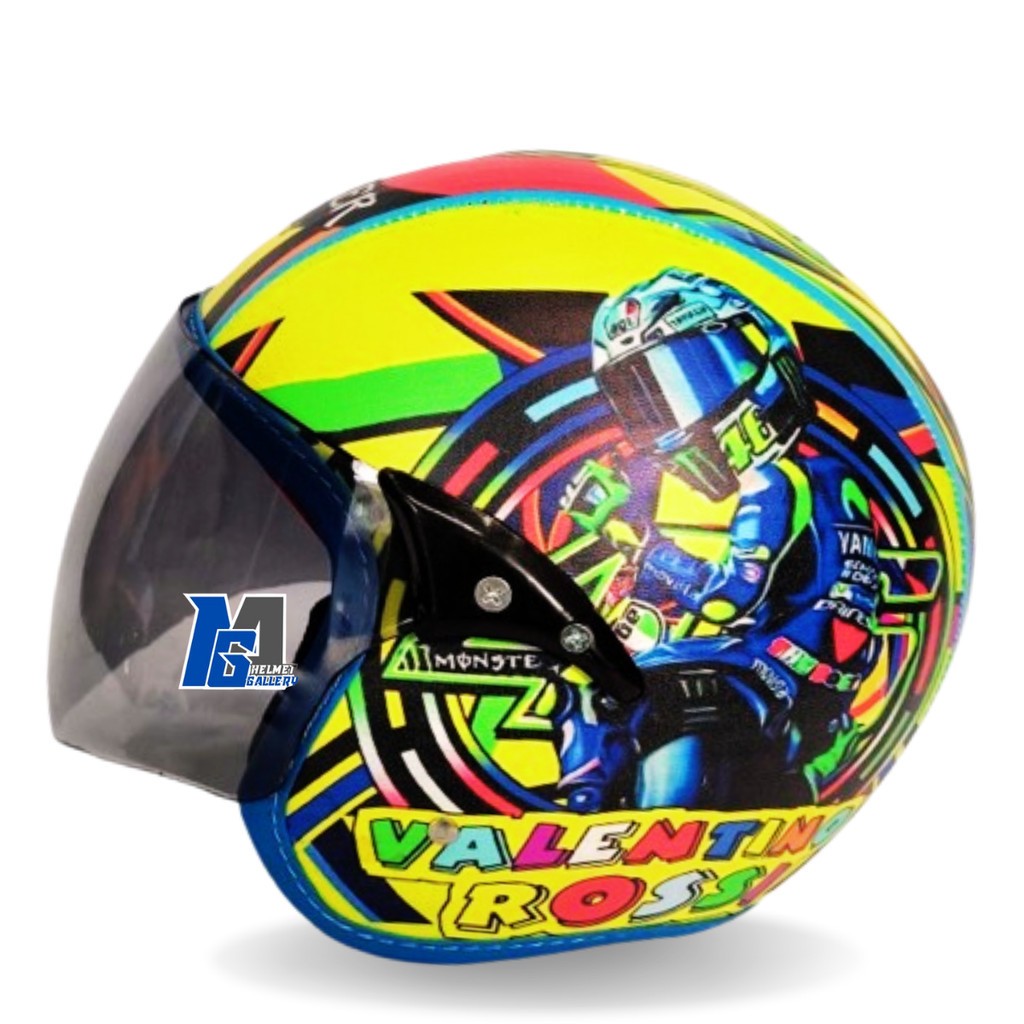 Jual HELM MOTOR ANAK RETRO FULL FACE USIA 2 3 4 5 6 7 TAHUN | Shopee ...