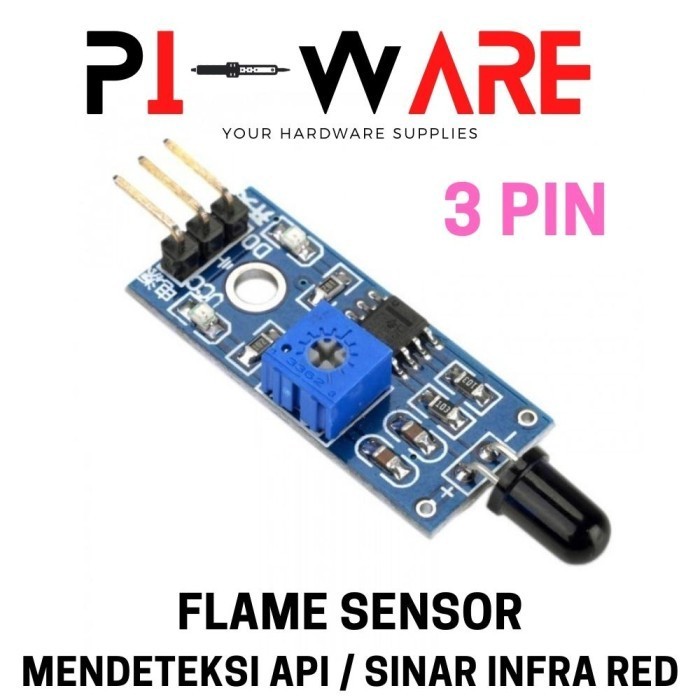 Jual Flame Sensor Mendeteksi Api / Sinar Infra Red IR Detection Module ...