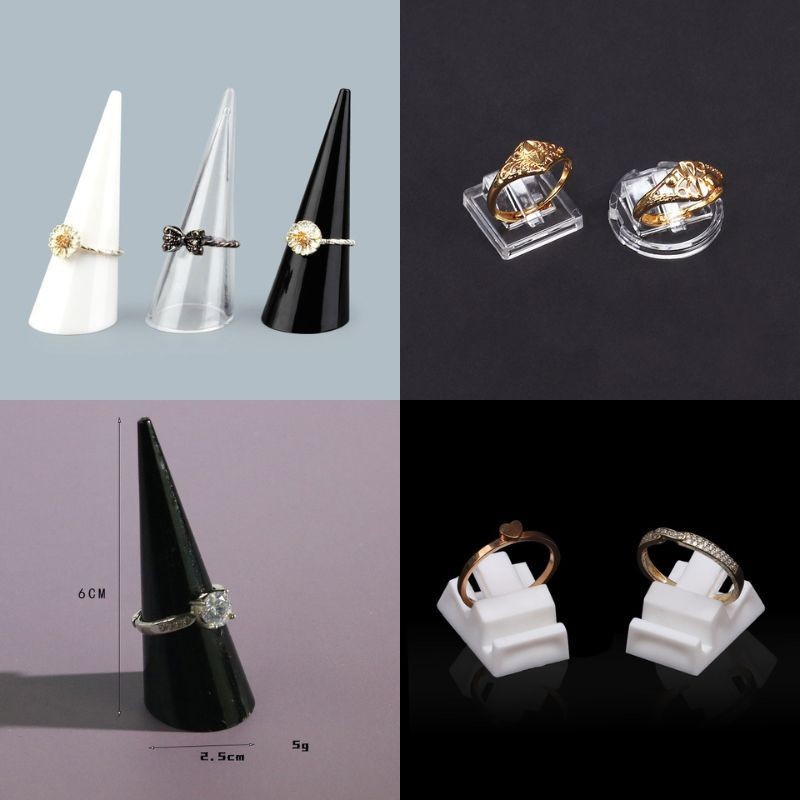 Jual HHS Dudukan Display Cincin/Ring Stand Holder/Bahan Plastik/Display ...