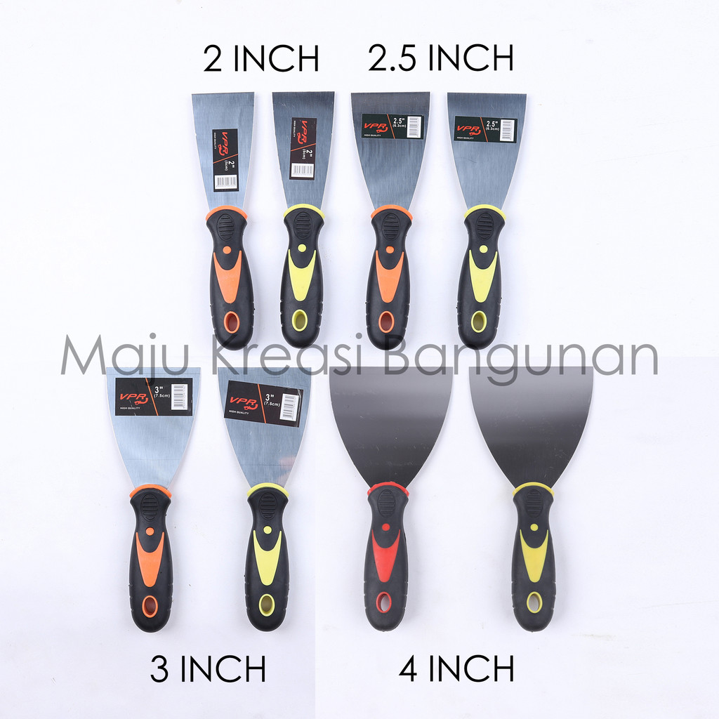 Jual Kape Gagang Karet 2 2.5 3 4 Inch Kapi Steel Skrap Pisau Dempul ...