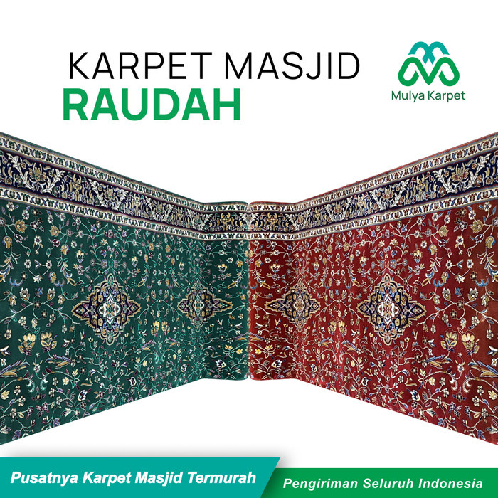 Jual Karpet Masjid Turki Meteran Royal Raudah Tebal 20-21 mm Sajadah ...