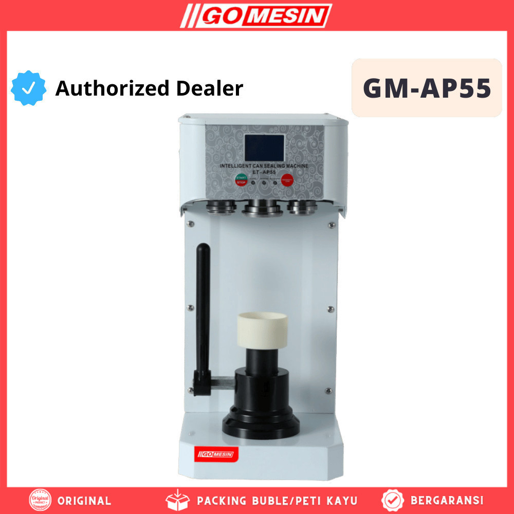 Jual CAN SEALER OTOMATIS GOMESIN GM-AP55 MESIN PRESS TUTUP BOTOL KALENG | Shopee Indonesia