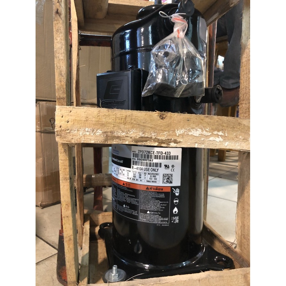 Jual COMPRESSOR KOMPRESOR COPELAND SCROLL ZPD72KCE-TFD-433 (6PK) | Shopee Indonesia